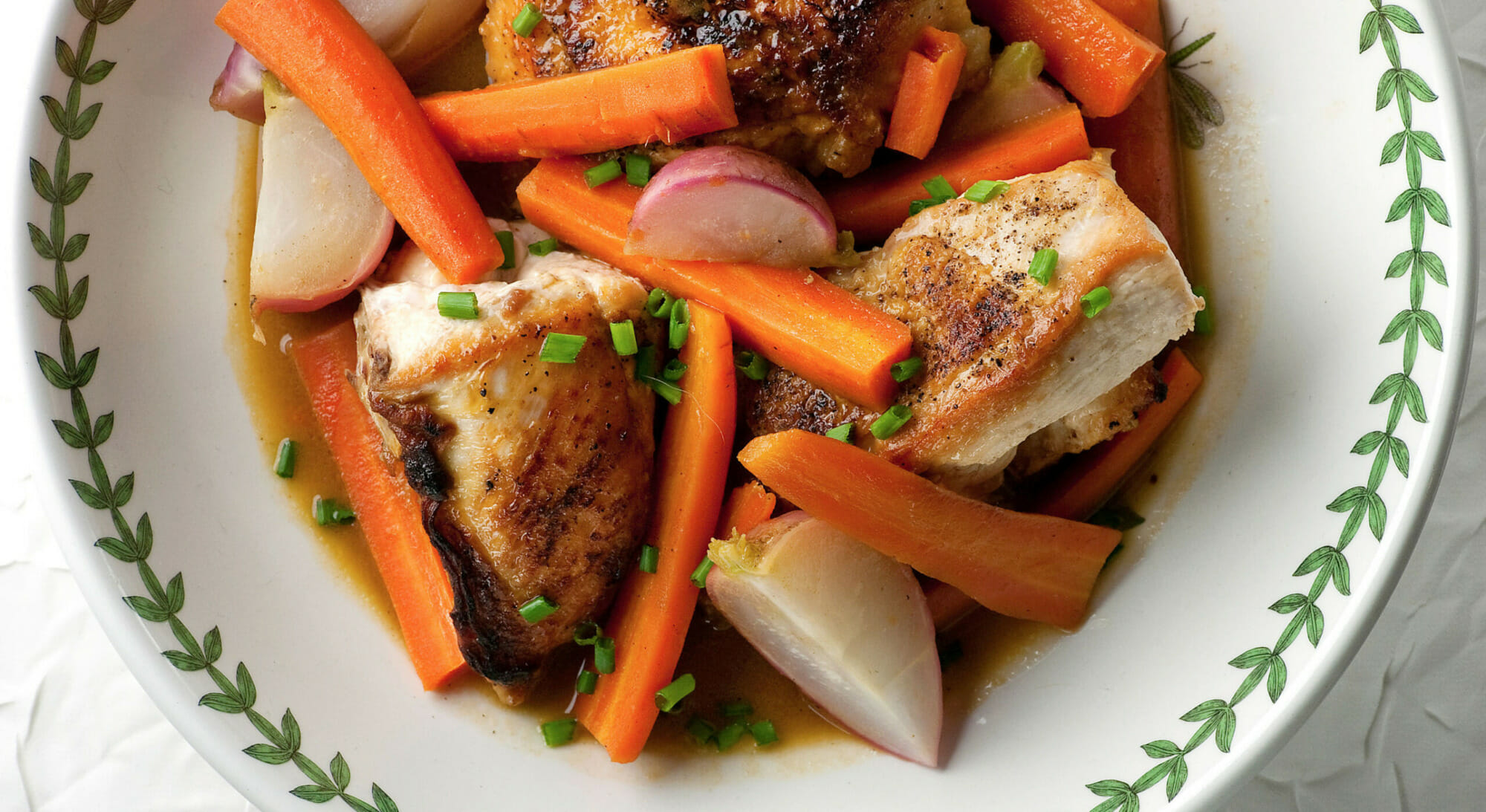 Braised Chicken with Spring Vegetables