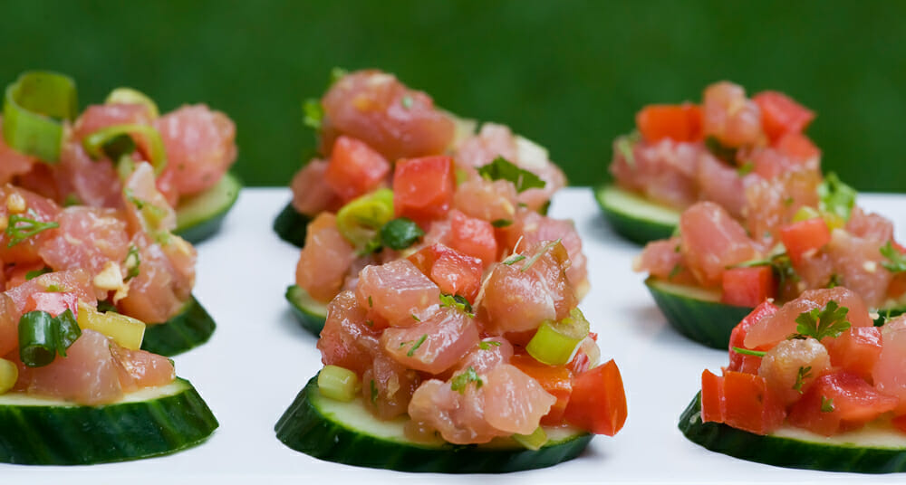 Tuna Tartare Bites - Framed Cooks