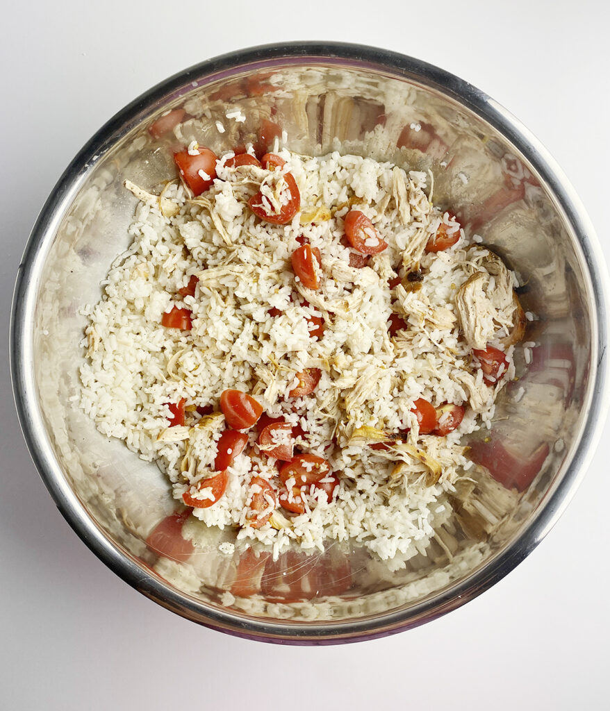 Summer Chicken Rice Salad