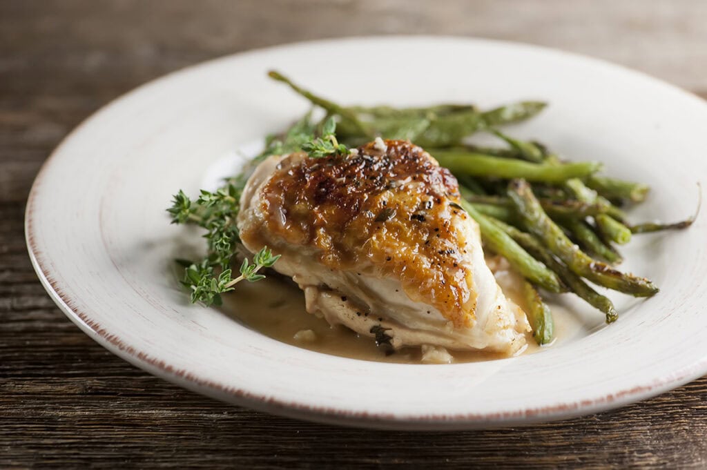 White Wine Chicken - Framed Cooks