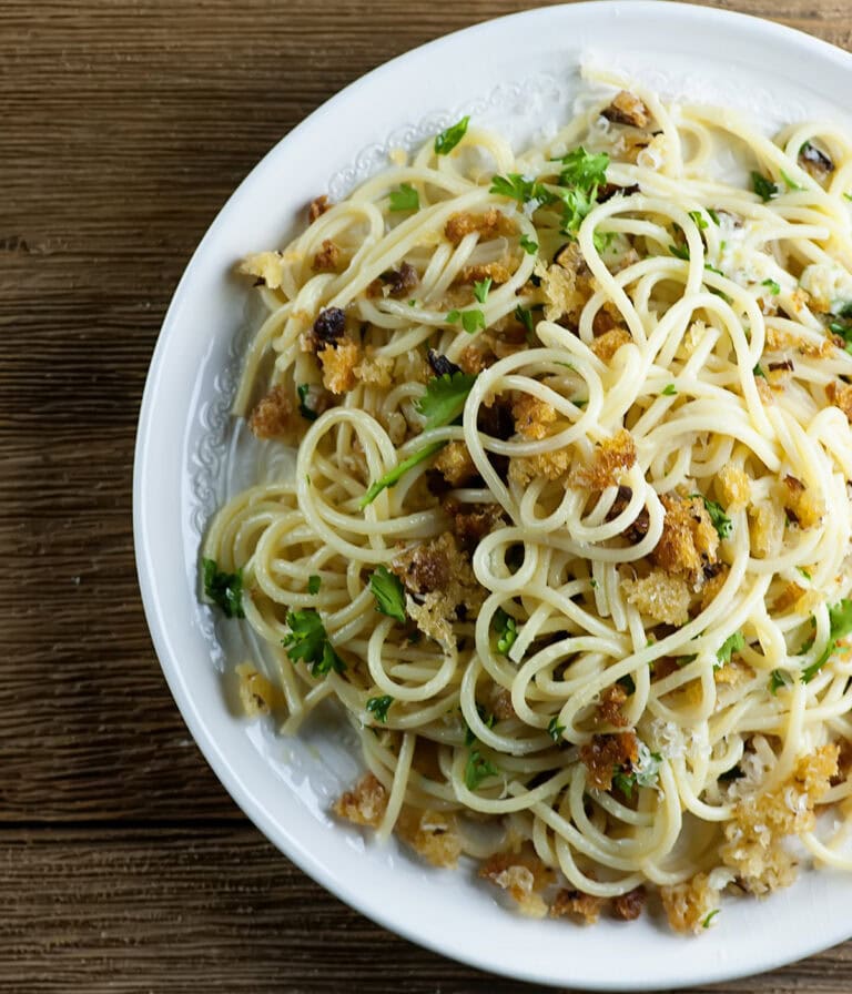 Bread Crumb Pasta - Framed Cooks