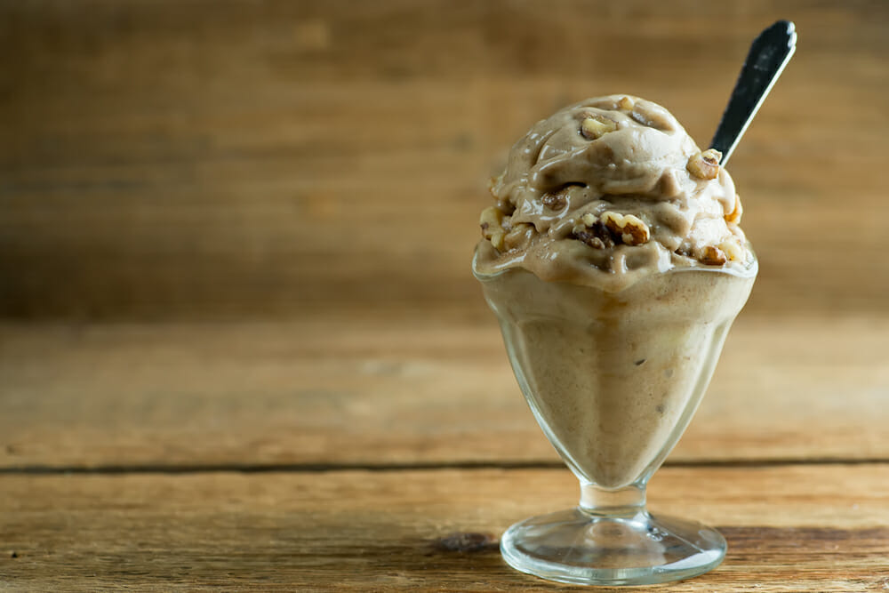 Easy Banana Bread Ice Cream - Framed Cooks