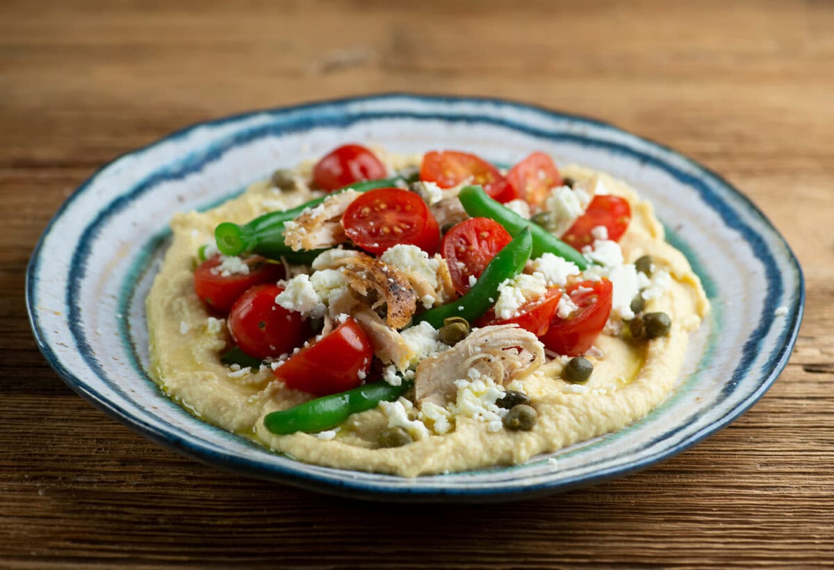 Chicken Hummus Bowls - Framed Cooks