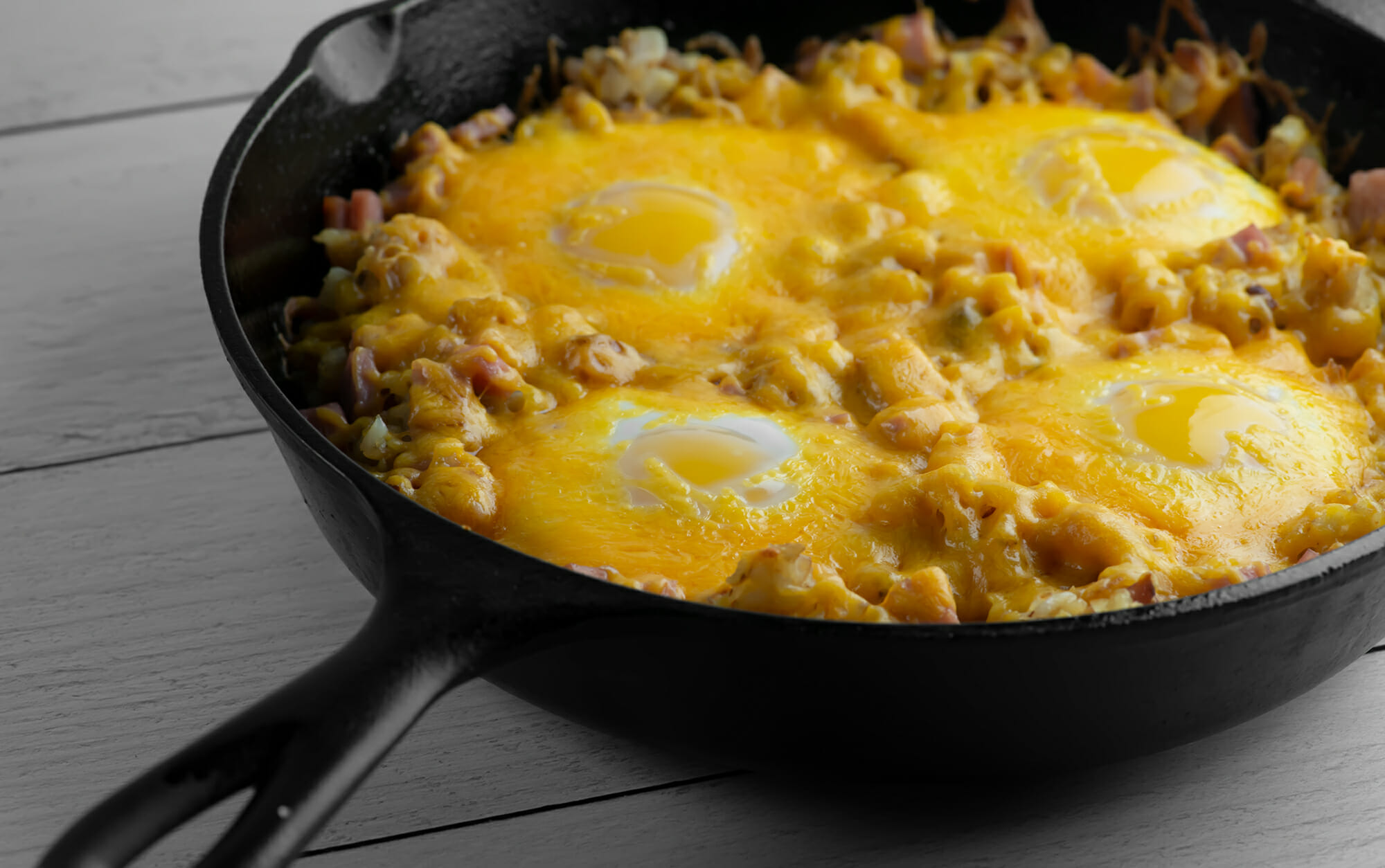Ham and Egg Tater Tot Hash - Framed Cooks
