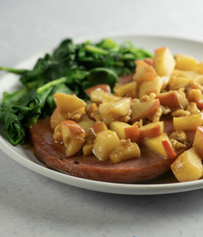 Ham Steaks With Apples - Framed Cooks